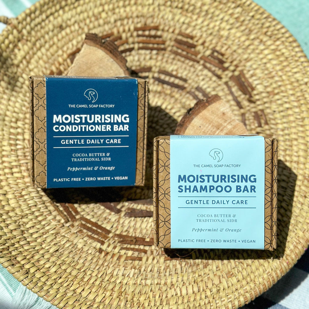Camel Soap Factory Shampoo & Conditioner Haircare Set – Empower & Brew