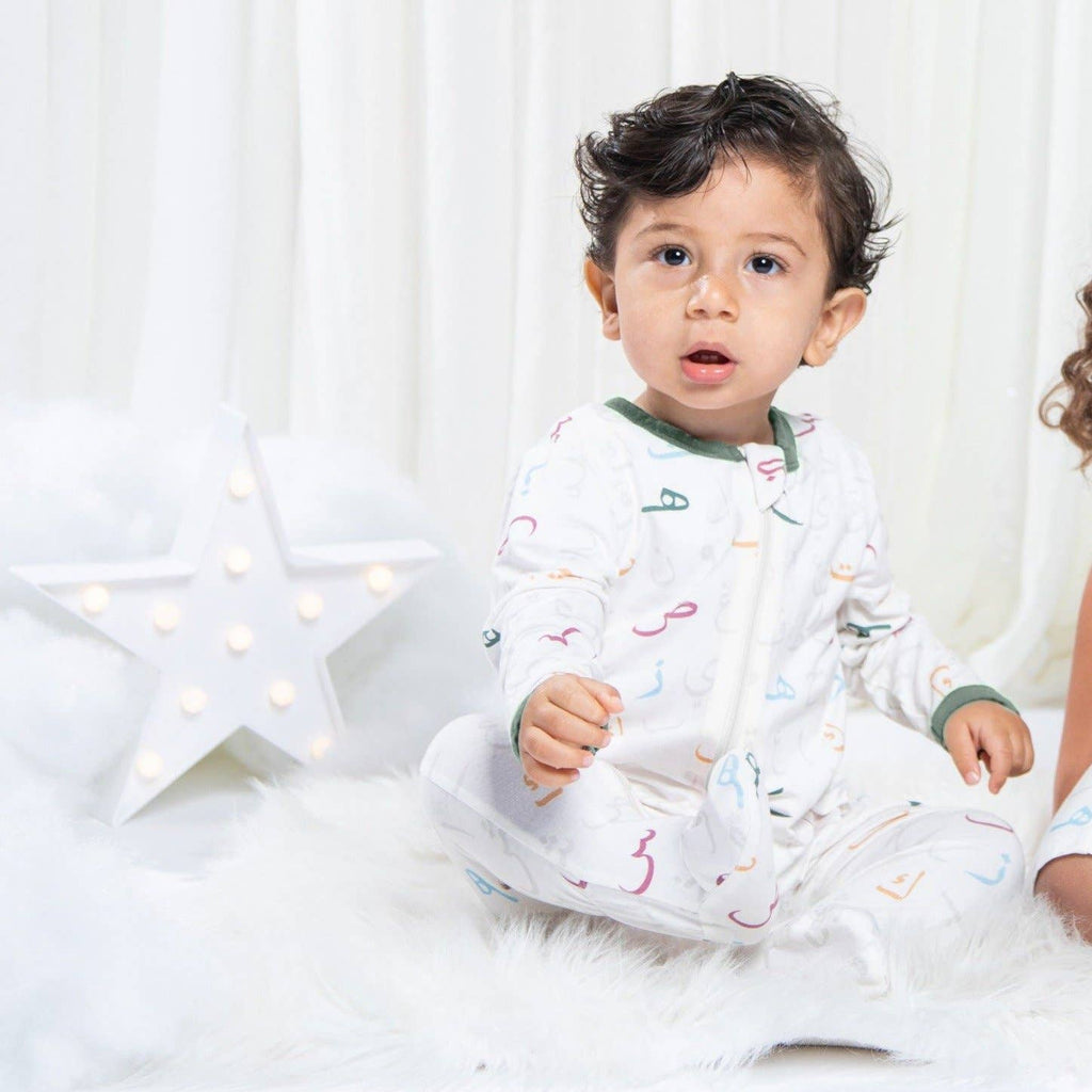 Jasmine + Marigold - Bamboo Arabic Alphabet Sleeper – Empower & Brew